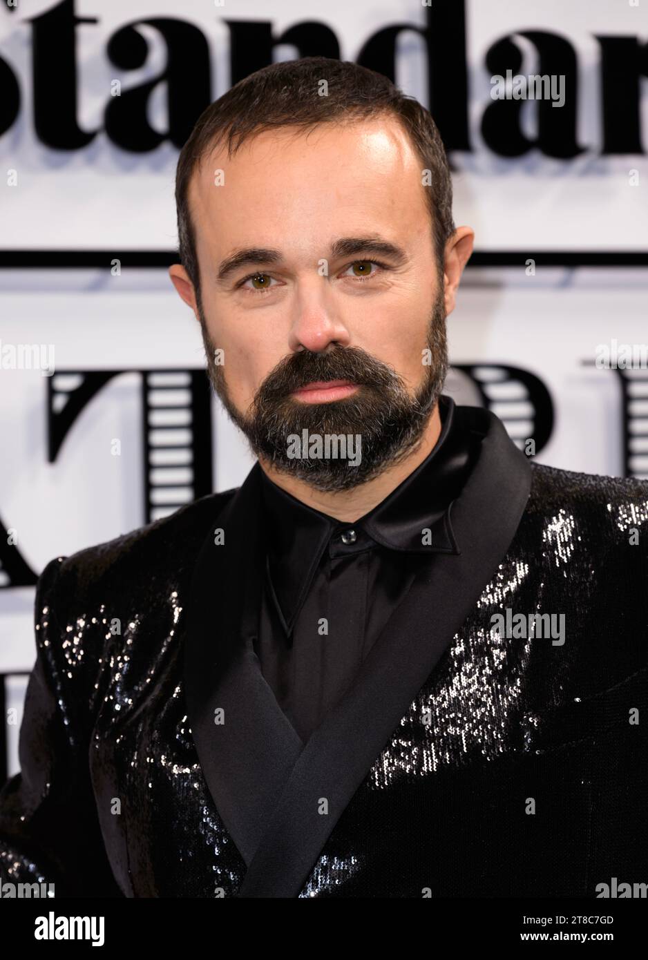 London, UK. November 19th, 2023. Evgeny Lebedev arriving at The Evening Standard Theatre Awards ...