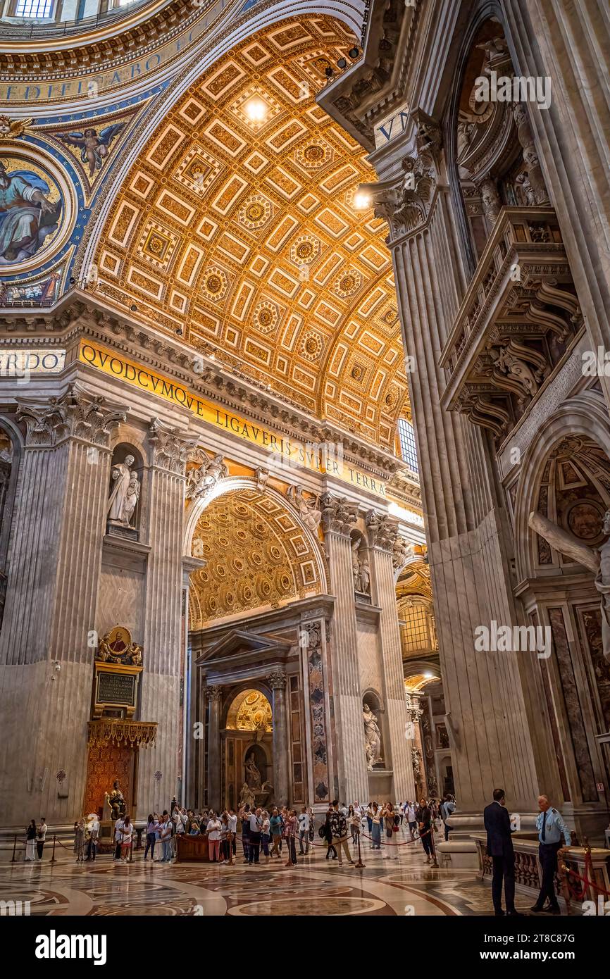 Interior images from the Vatican Basilica in Rome Italy Stock Photo - Alamy