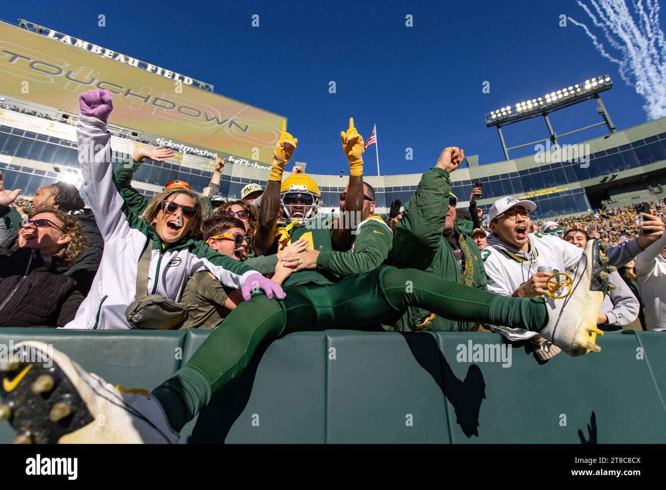 Green Bay, Wisconsin, USA. 19th Nov, 2023. Green Bay Packers wide receiver Jayden Reed (11 ...