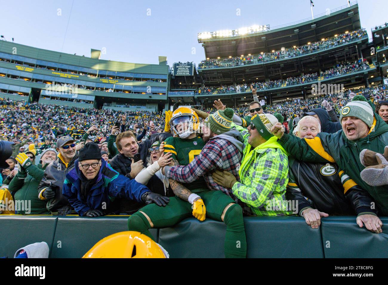 Green Bay, Wisconsin, USA. 19th Nov, 2023. Green Bay Packers wide ...