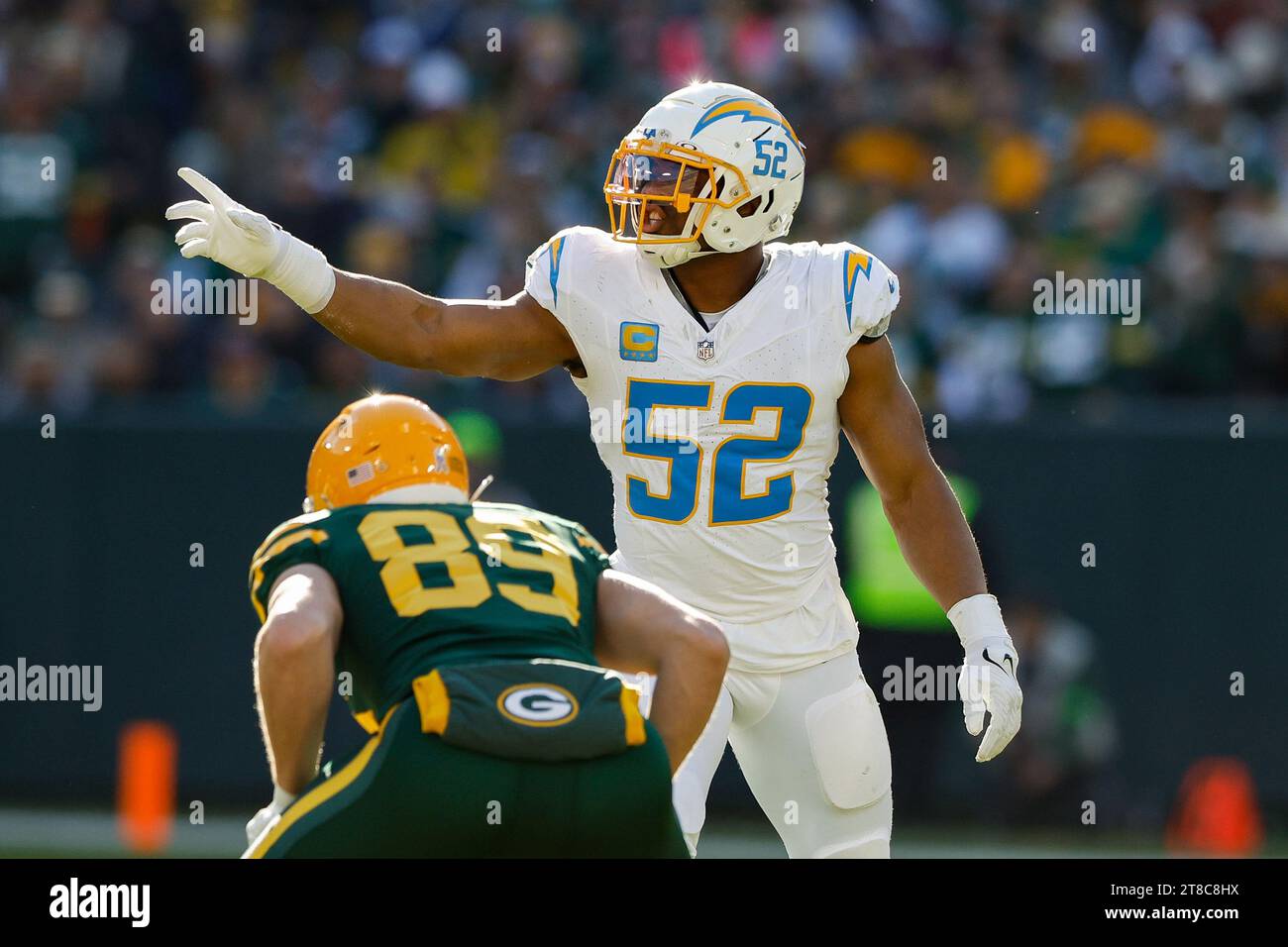 Green Bay, Wisconsin, USA. 19th Nov, 2023. Los Angeles Chargers ...