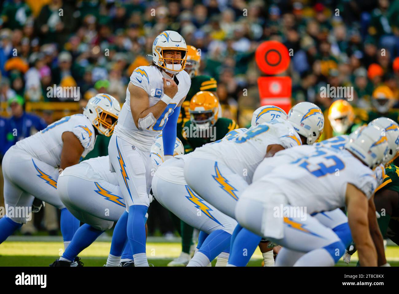 Green Bay, Wisconsin, USA. 19th Nov, 2023. Los Angeles Chargers ...