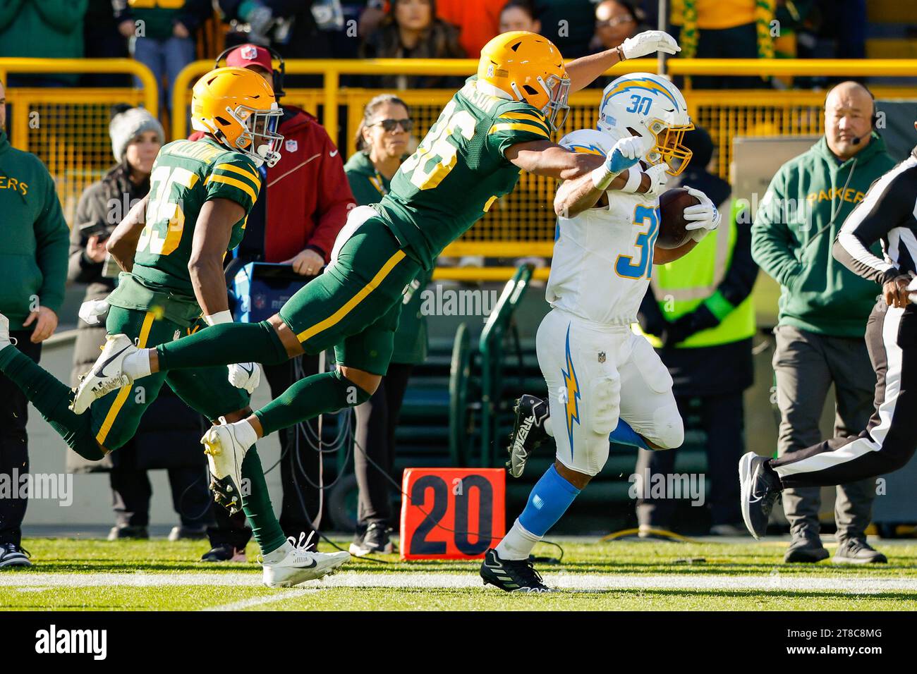 November 19, 2023: Los Angeles Chargers running back Austin Ekeler (30 ...