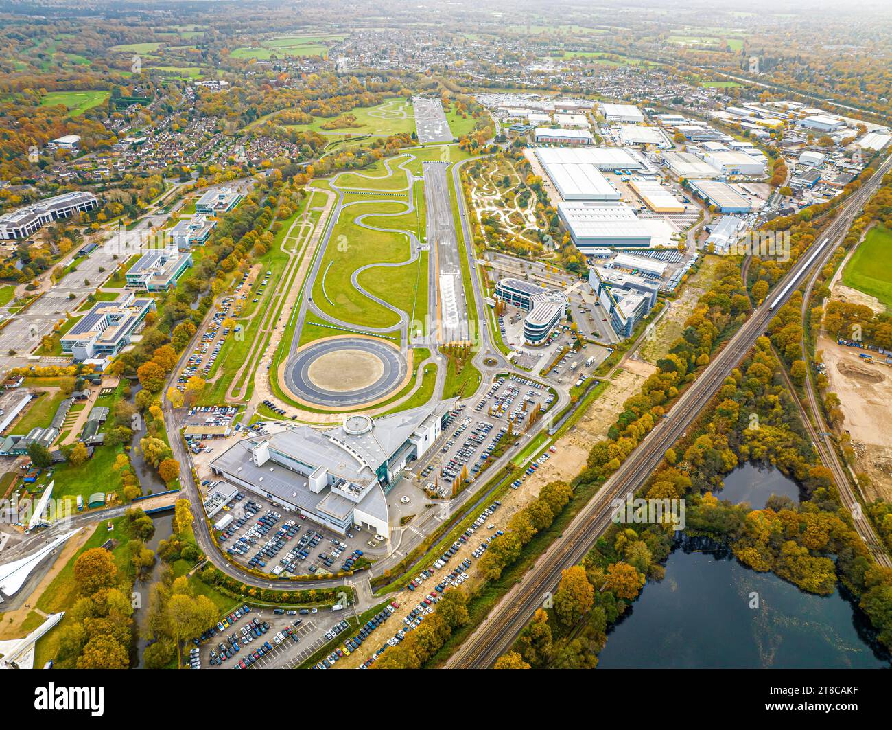 Vintage brooklands track aerial view hi-res stock photography and ...