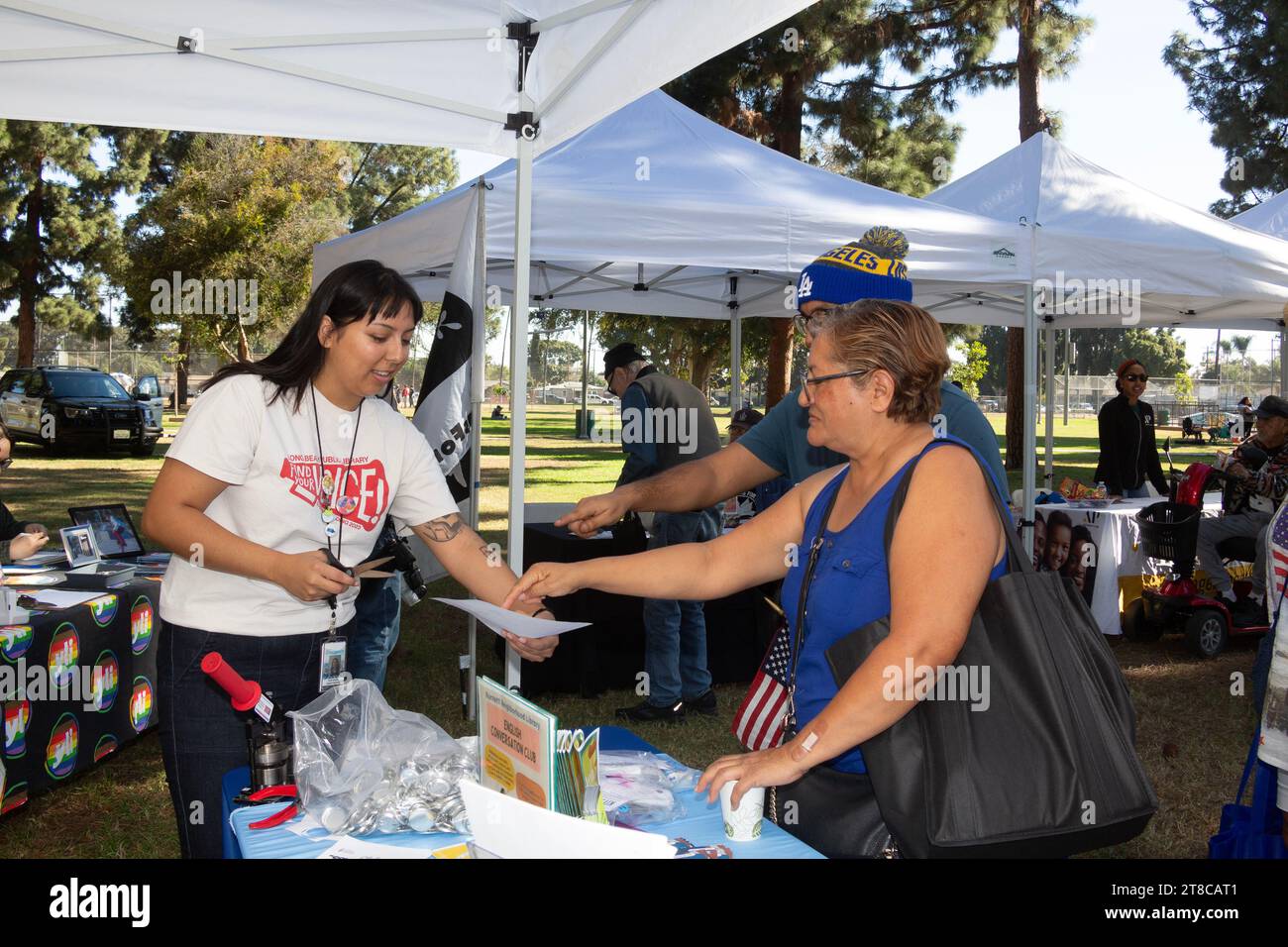 Resource booths hi-res stock photography and images - Alamy