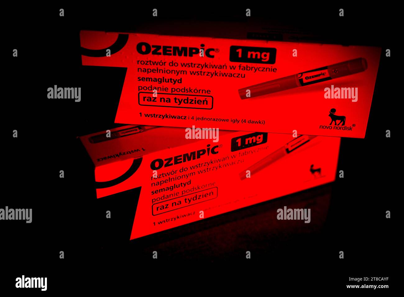 Warsaw Poland 19th Nov 2023 Ozempic Weight Loss Drug Packaging Is