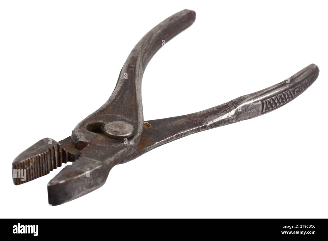 Antique vintage rusty wire pliers, or combination pliers or lineman's ...