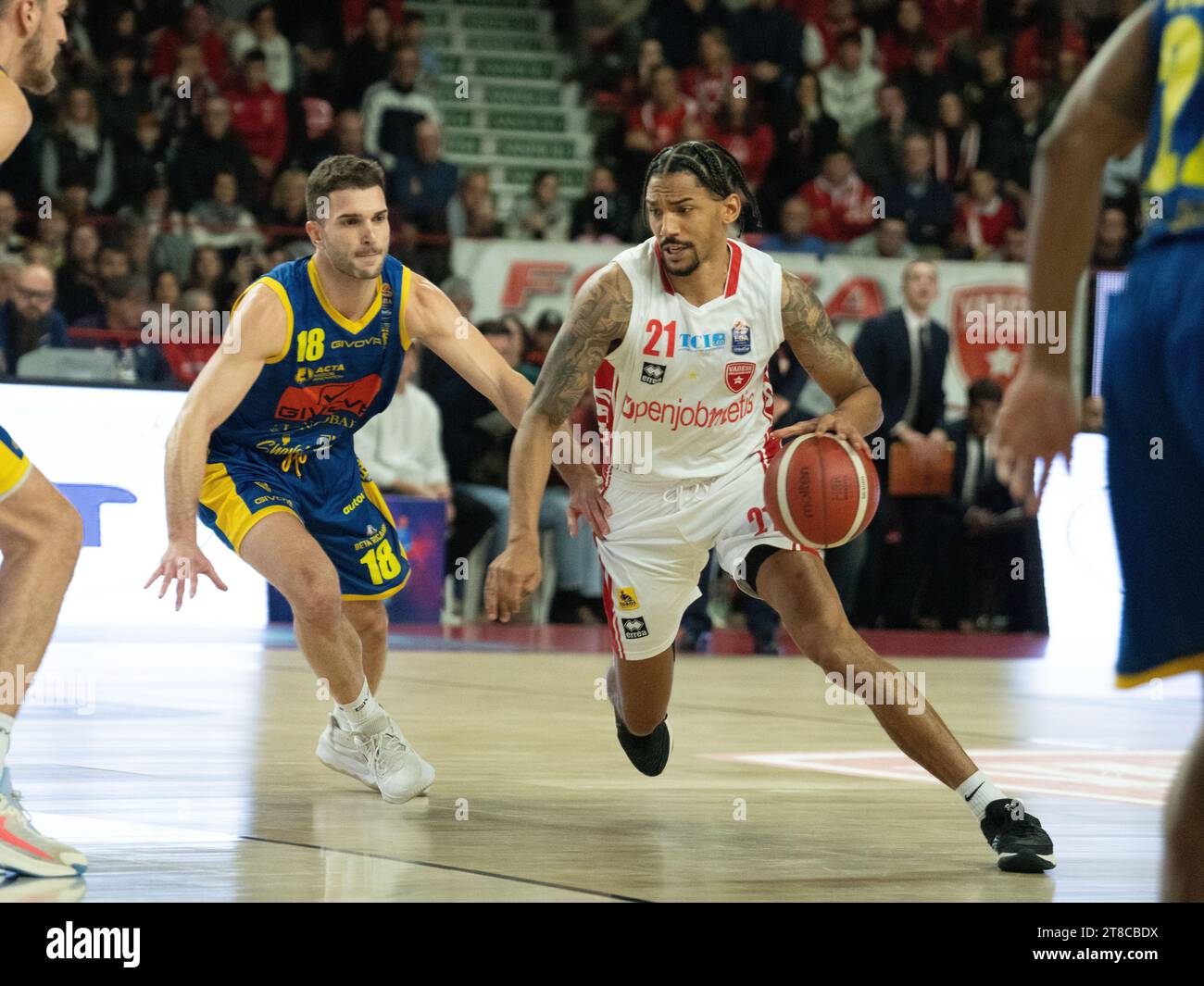 Varese, Italy. 19th Nov, 2023. 21 Olivier Hanlan Openjobmetis Varese ...