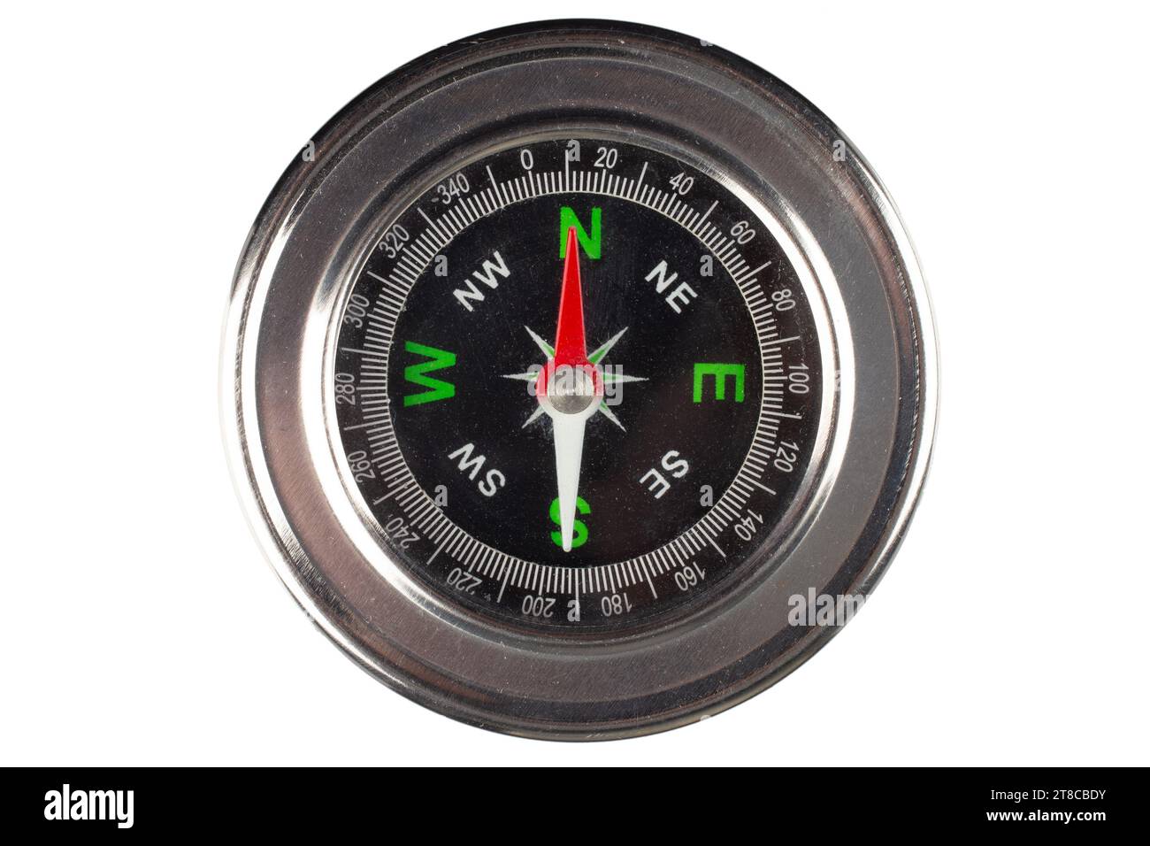 Vintage retro compass isolated on white Stock Photo - Alamy