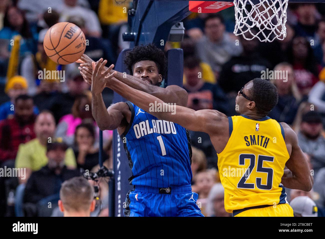 Orlando Magic forward Jonathan Isaac (1) loses control of the ball ...