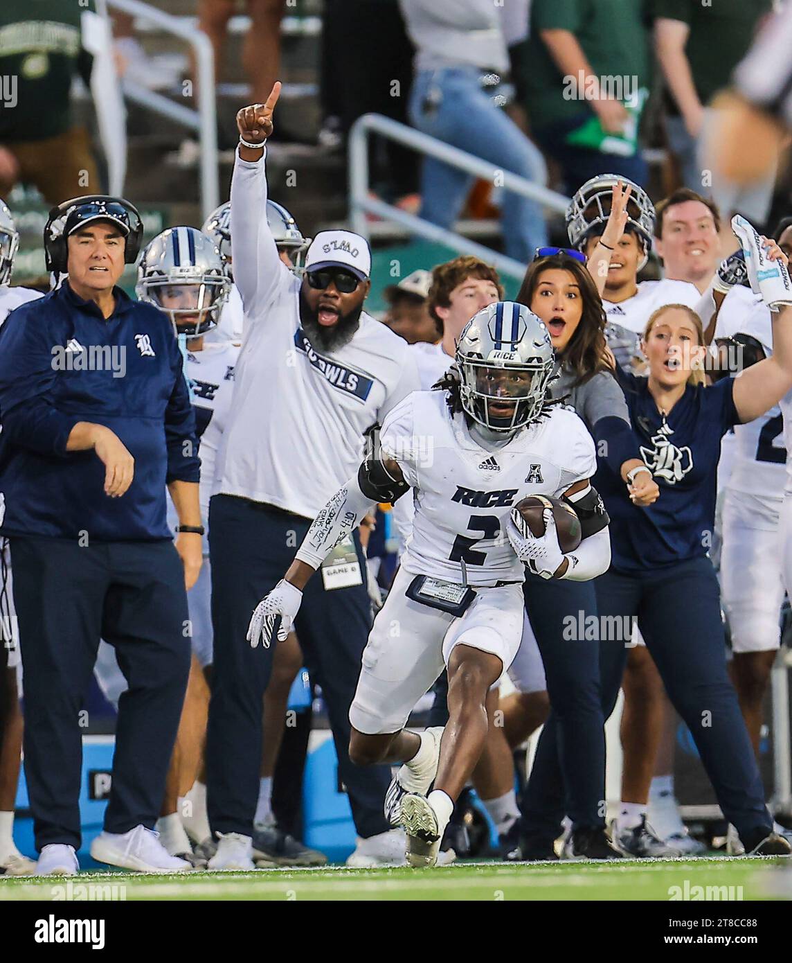 November 18, 2023: Rice University junior Tre'Shon Devones (2 ...