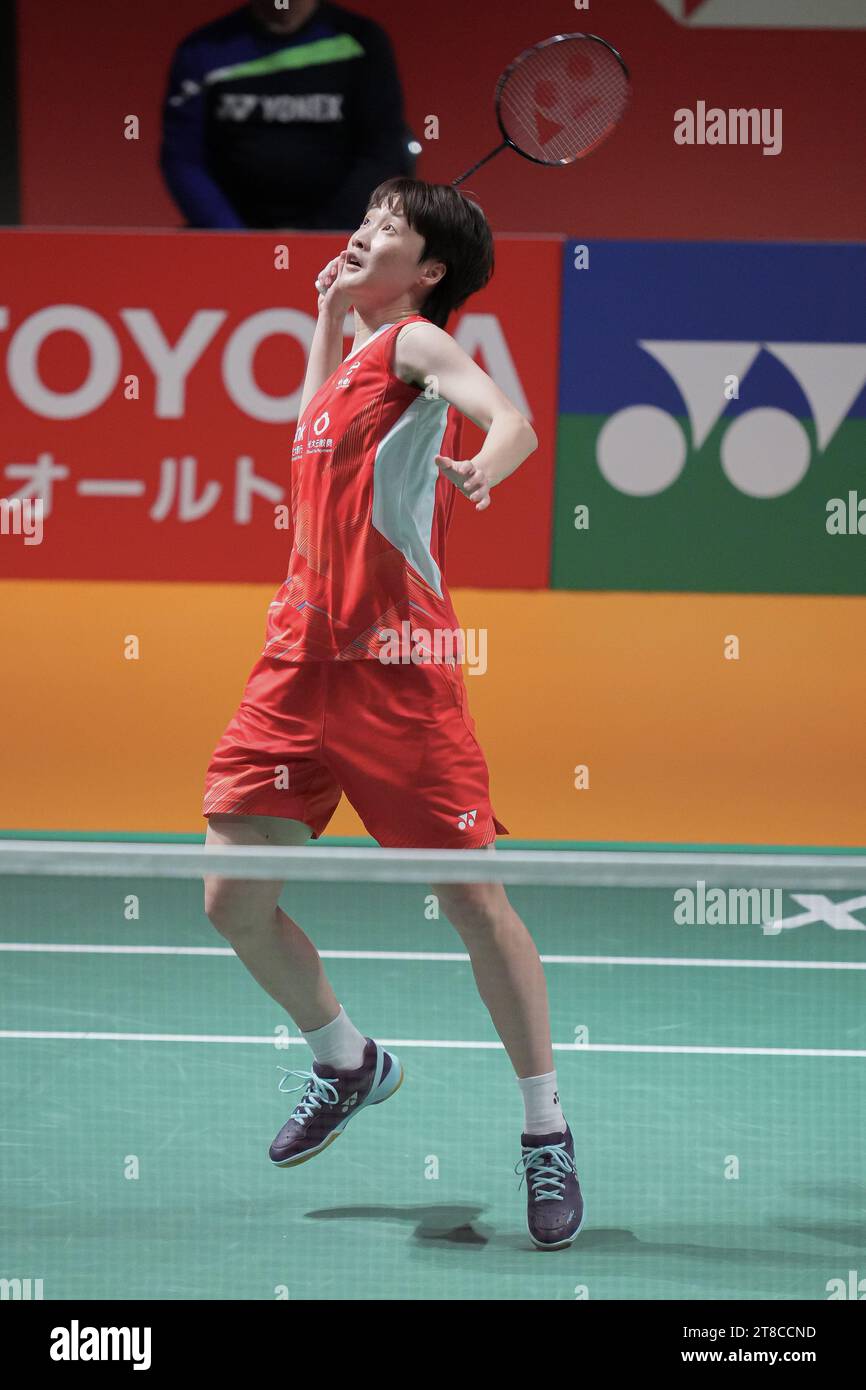 Kumamoto, Japan. 18th Nov, 2023. Chen Yu Fei (CHN) Badminton : Kumamoto ...