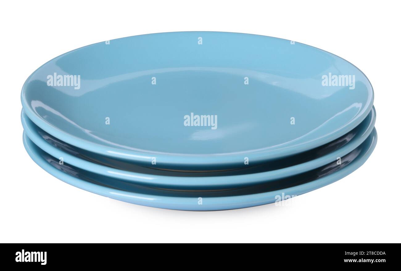 Three empty plates hi-res stock photography and images - Alamy