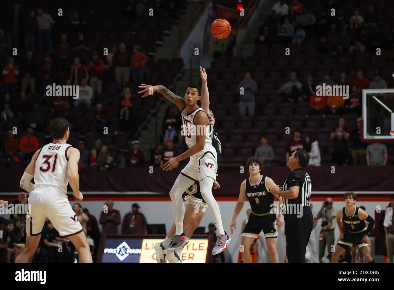 Blacksburg, Virginia, USA. 19th Nov, 2023. Virginia Tech Hokies center ...