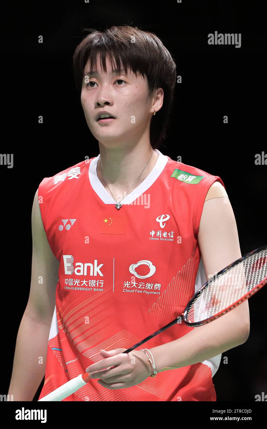 Kumamoto, Japan. 18th Nov, 2023. Chen Yu Fei (CHN) Badminton : Kumamoto ...