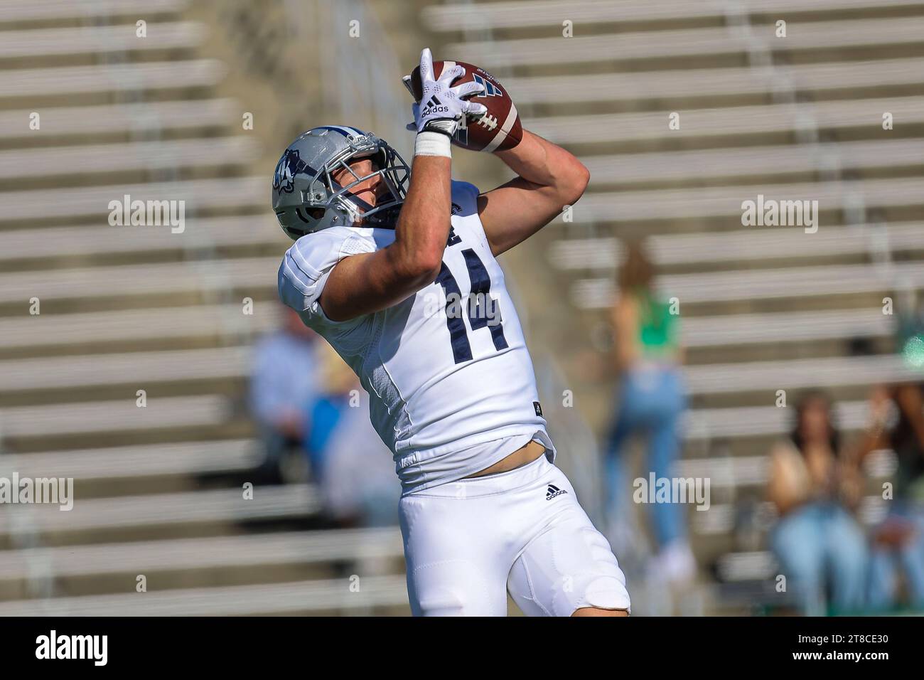November 18, 2023: Rice University junior Boden Groen (14) catches ball ...