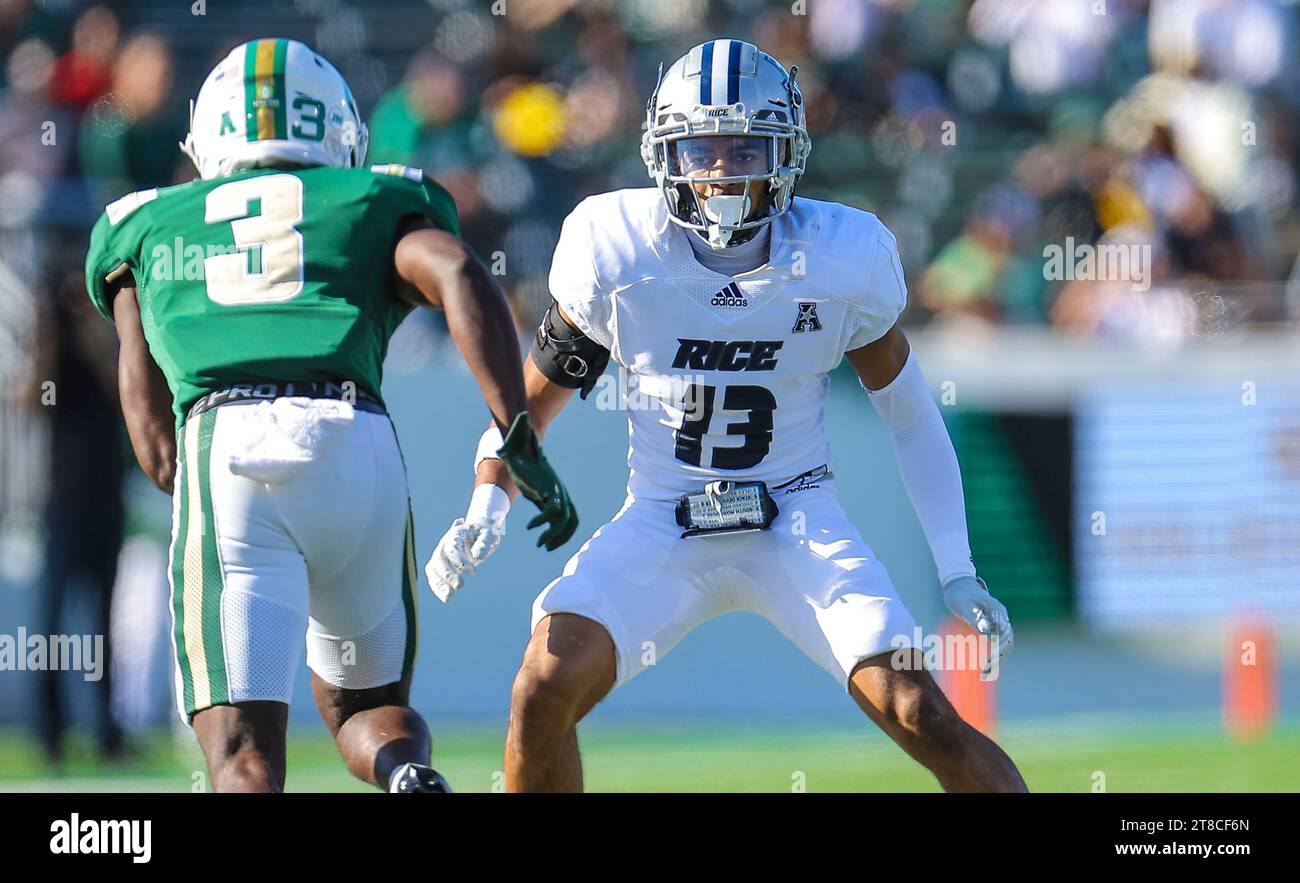 November 18, 2023: Rice University sophomore Lamont Narcisse (13 ...