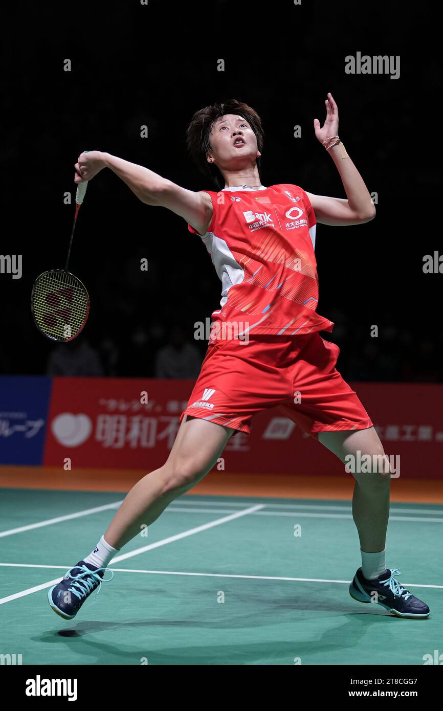 Kumamoto, Japan. 19th Nov, 2023. Chen Yu Fei (CHN) Badminton : Kumamoto ...