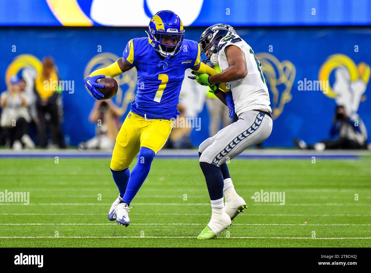 Inglewood, CA. 19th Nov, 2023. Los Angeles Rams cornerback Derion ...