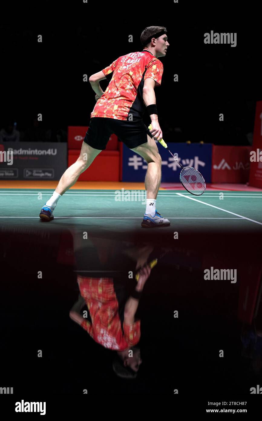 Kumamoto, Japan. 19th Nov, 2023. Viktor Axelsen (DEN) Badminton ... Kumamoto, Japan. 19th Nov, 2023. Viktor Axelsen (DEN) Badminton ...