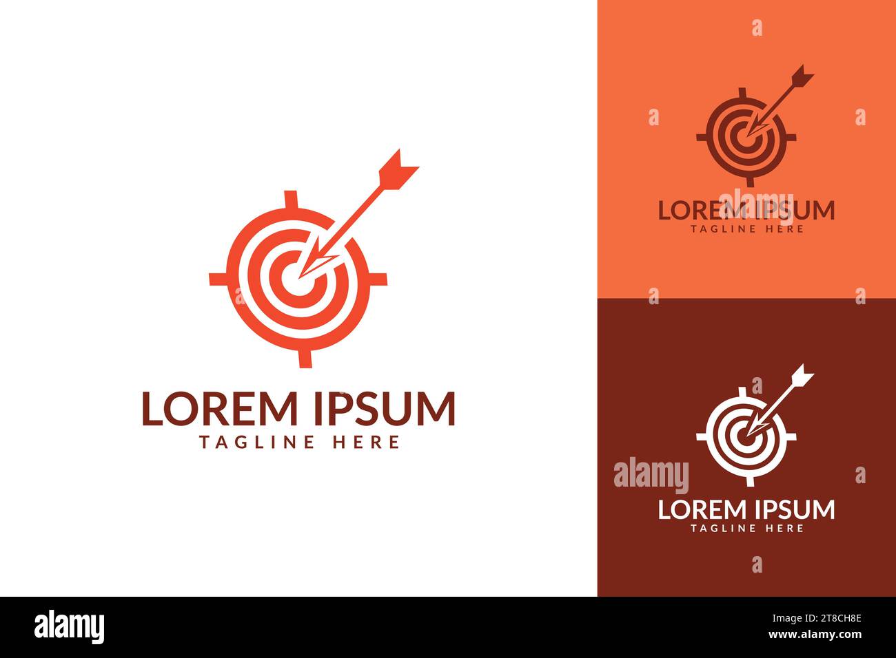 Arrow right on target logo design vector template Stock Vector Image ...