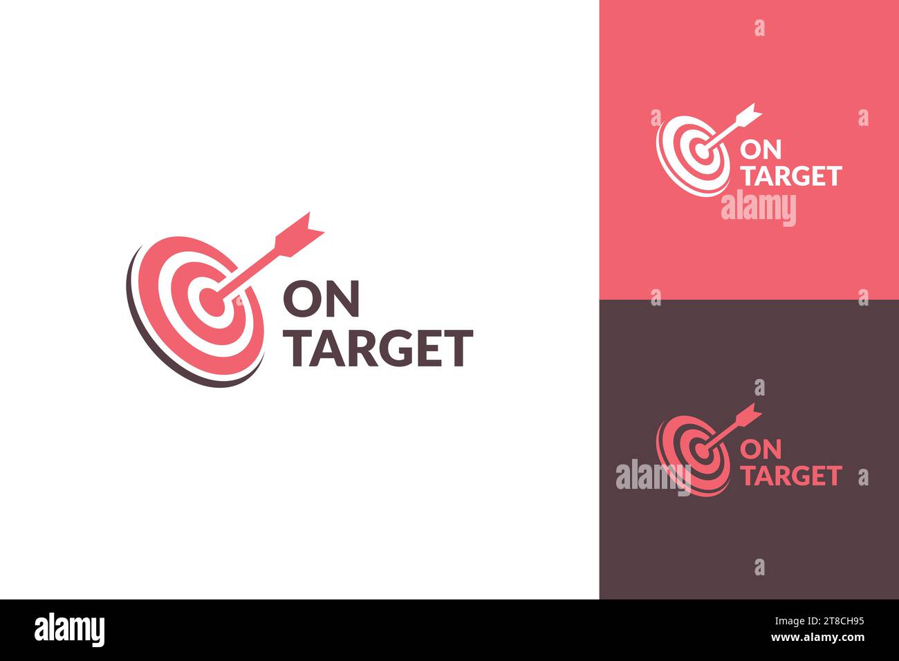 Arrow right on target logo design vector template Stock Vector Image ...