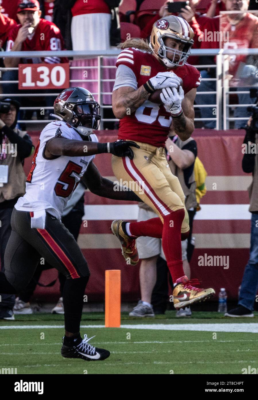 Santa Clara, United States. 19th Nov, 2023. San Francisco 49ers tight ...