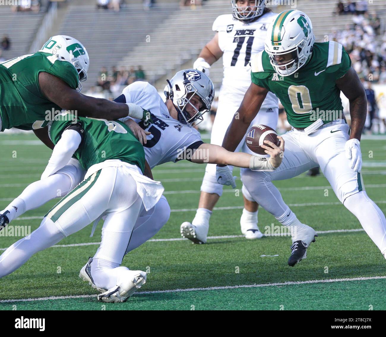 November 18, 2023: Rice University freshman AJ Padgett (12) reaches ...