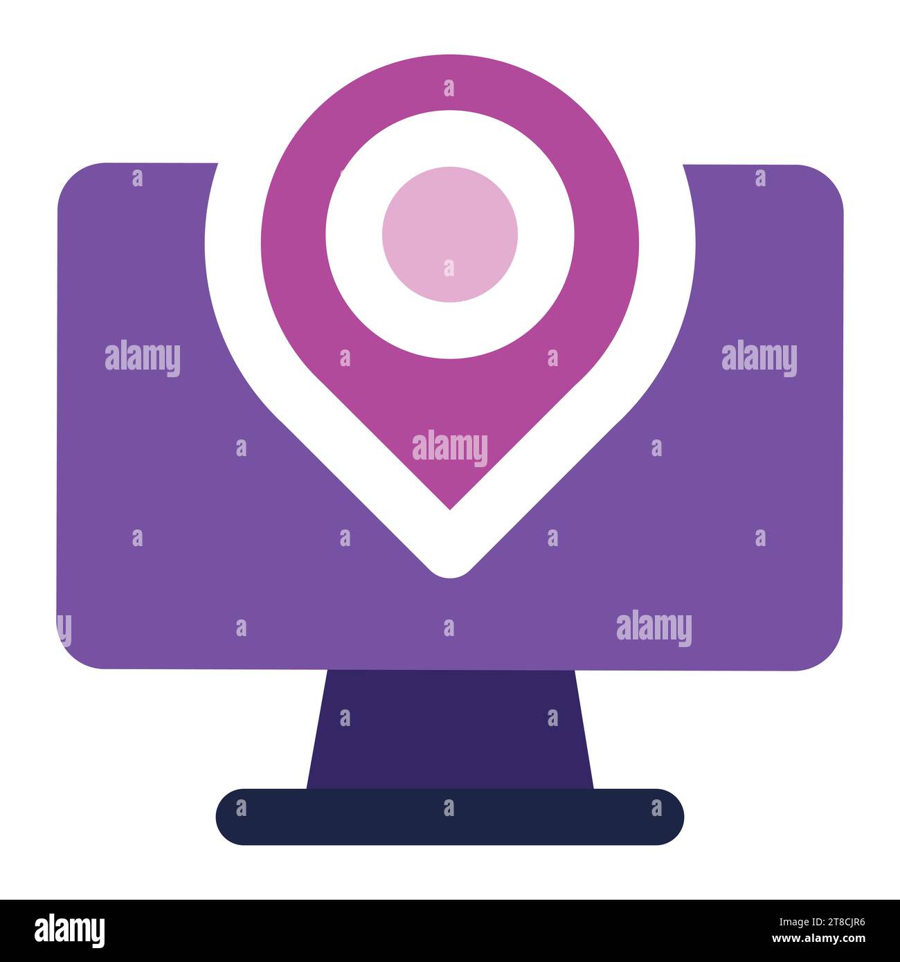 computer icon.flat design vector icon concept Stock Vector Image & Art ...