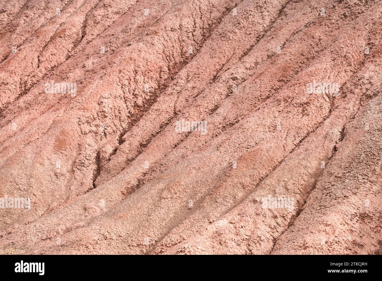 Natural background of red soil at John Day Fossil Beds National ...