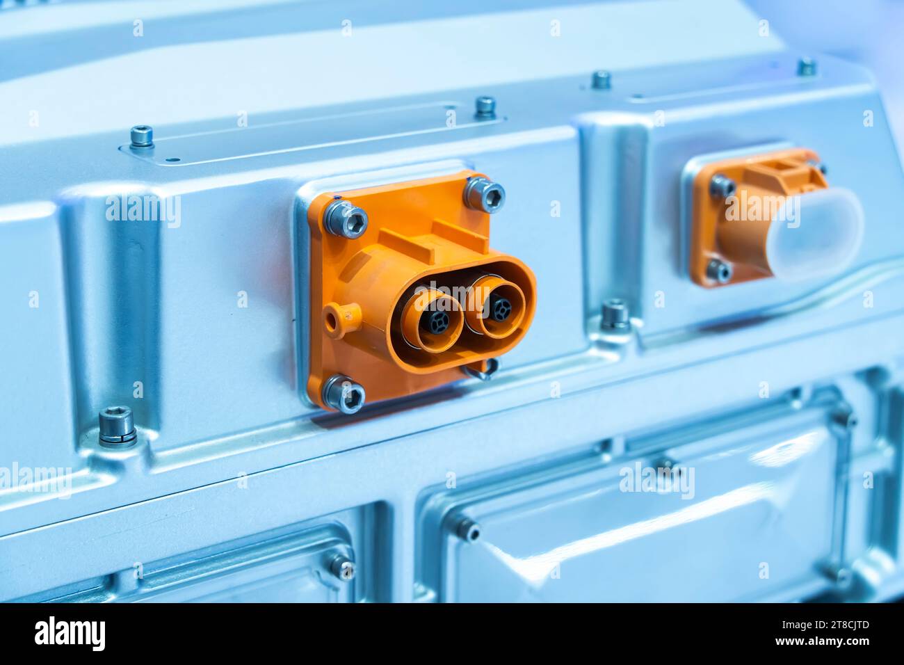 electric system of eco car front engine Automotive part concept Stock ...