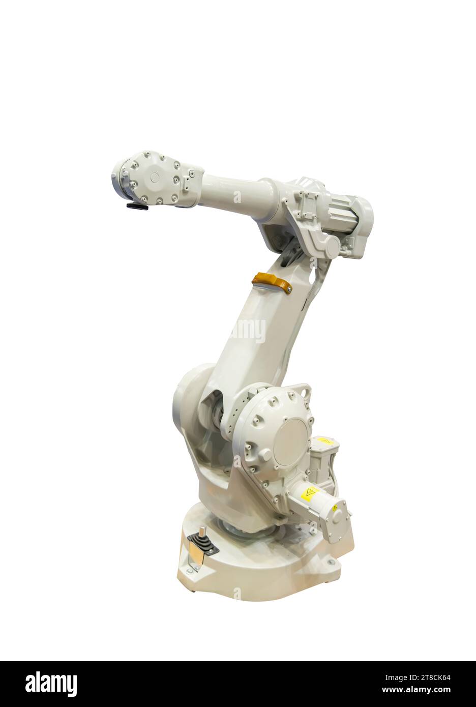 robot arm for industry isolated on white background Stock Photo - Alamy