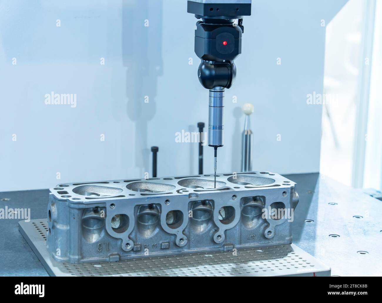 inspection dimension aluminum automotive parts by CMM Stock Photo - Alamy