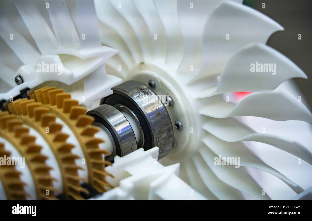 3D printer jet engine printed model plastic Stock Photo - Alamy