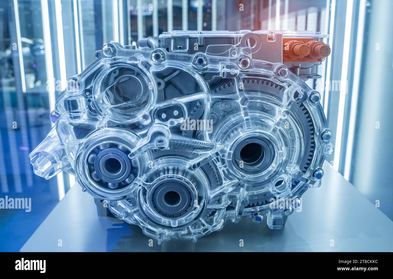 car with powertrain and power connections closeup Stock Photo - Alamy