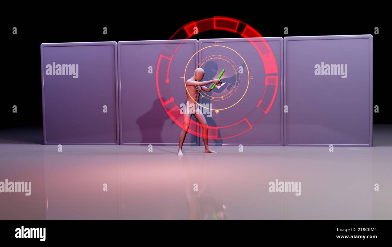 Weapons Detection System. AI electronic scanning system detectors for ...