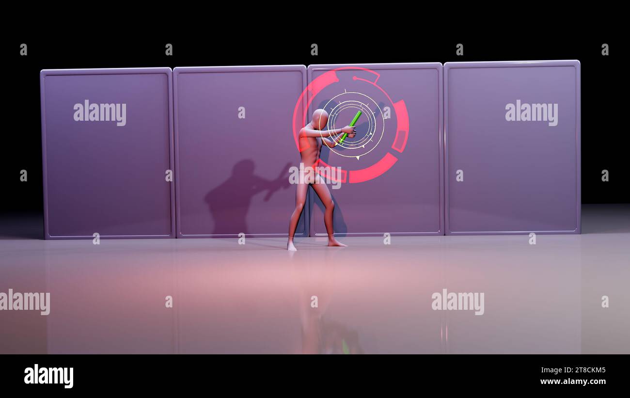 Weapons Detection System. AI electronic scanning system detectors for ...