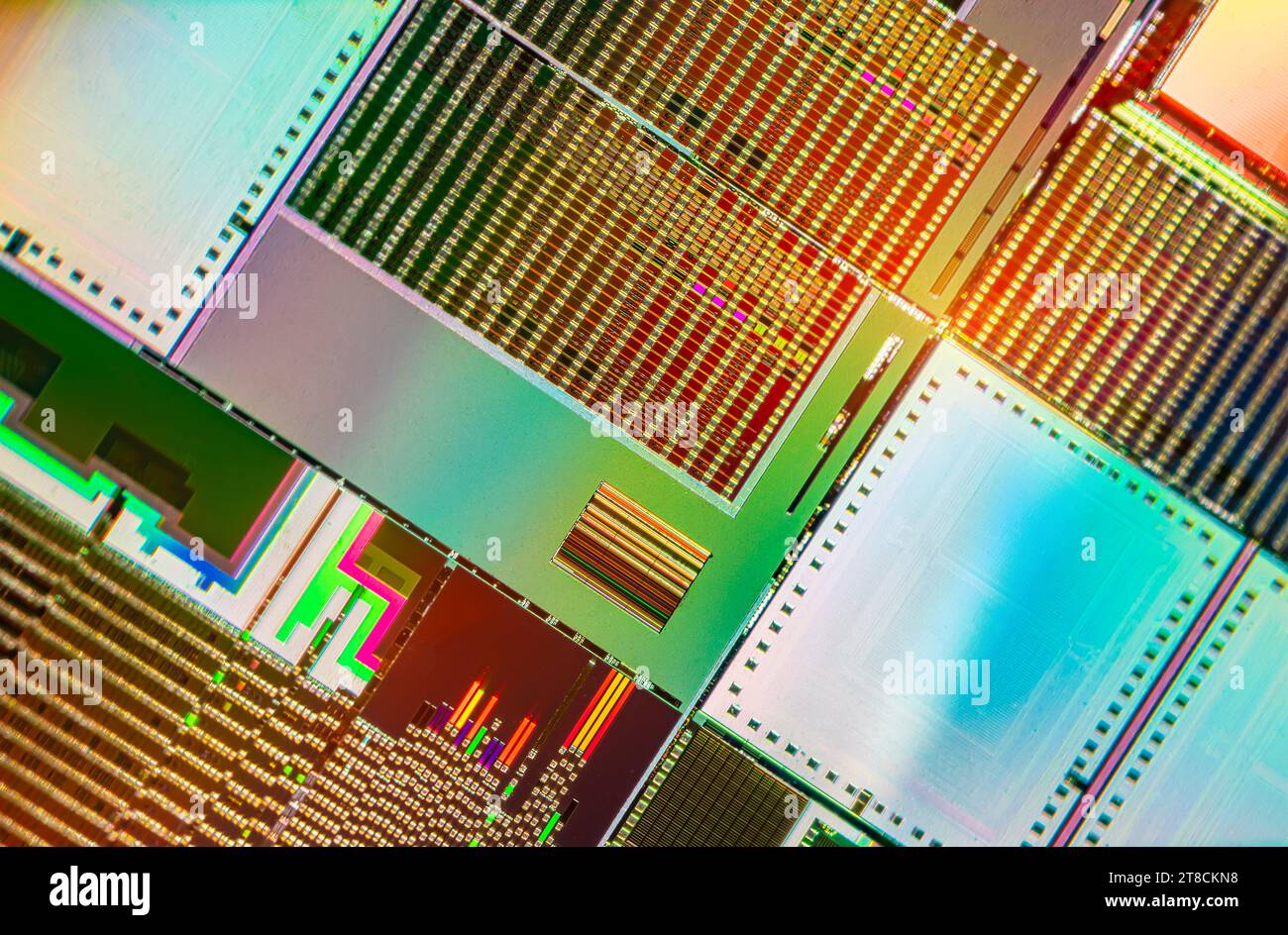 silicon chip wafer reflecting blue colors background Stock Photo - Alamy