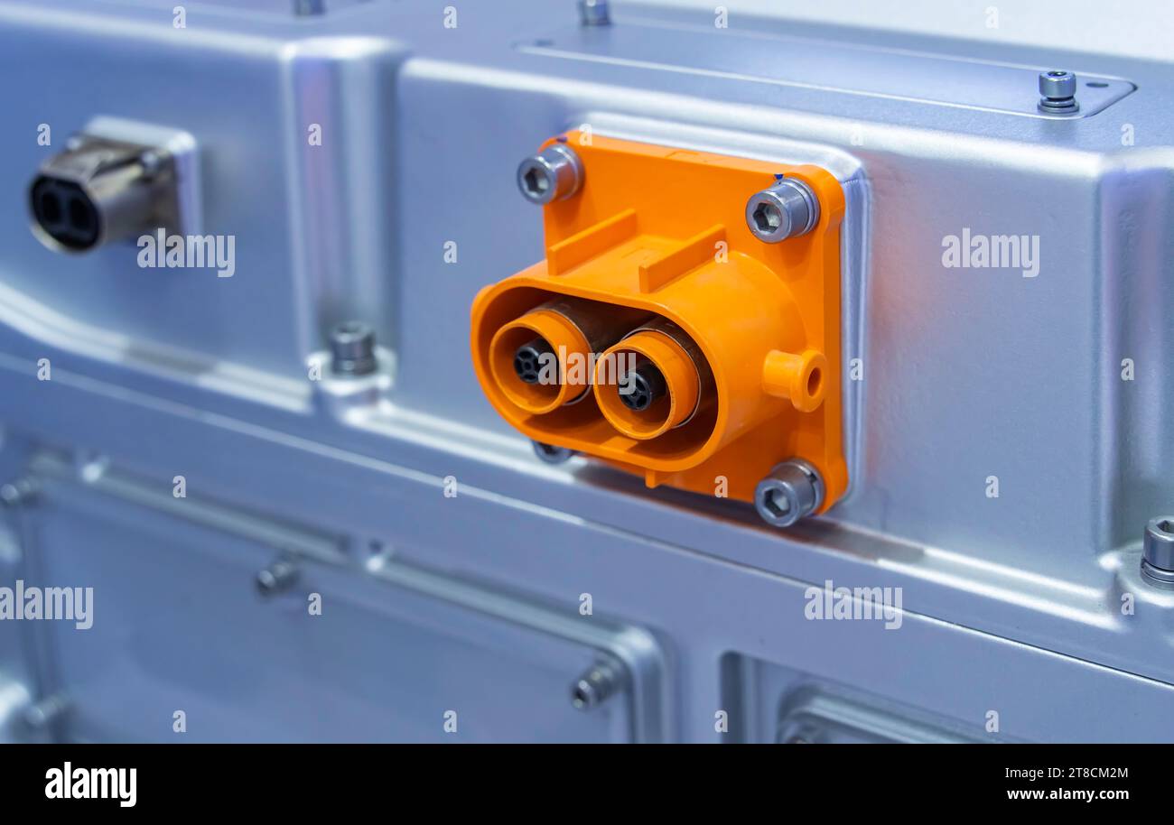 electric system of eco car front engine Automotive part concept Stock ...