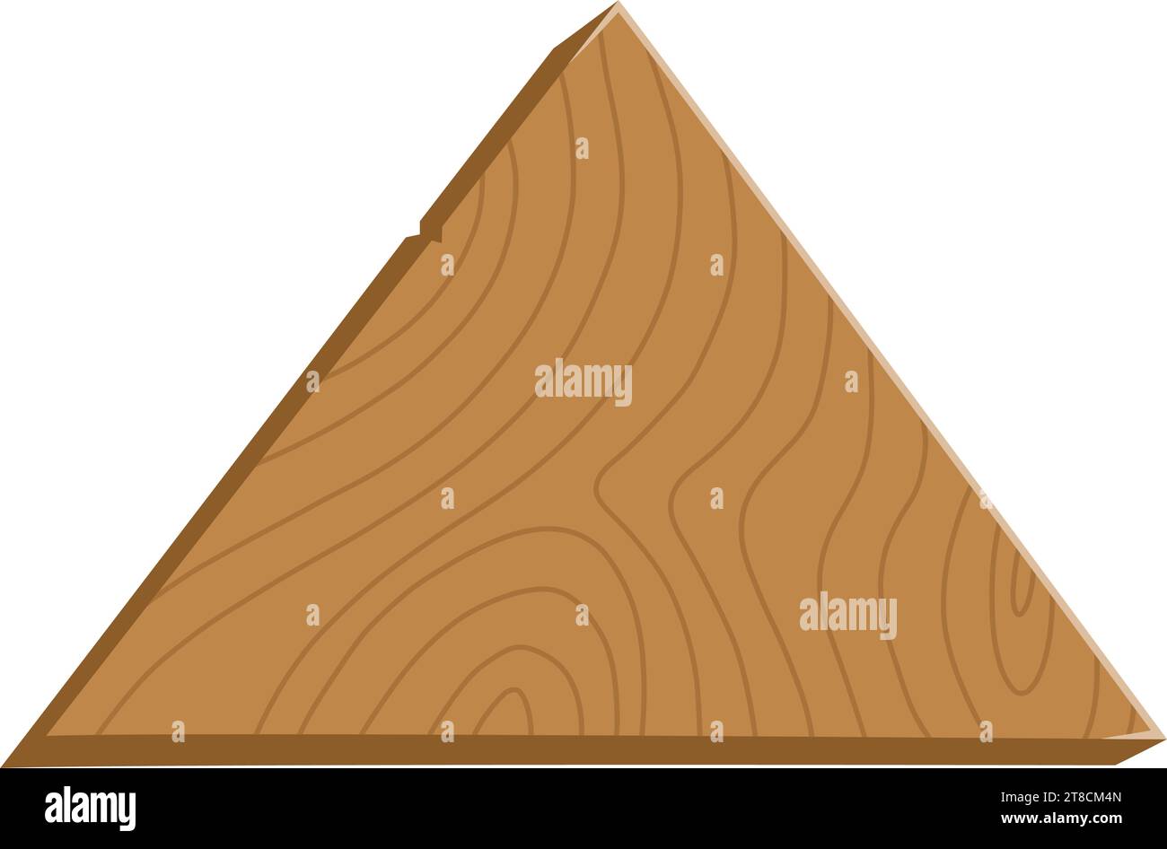 Wood Plank Triangle Sign Board Illustration Vector Stock Vector Image ...