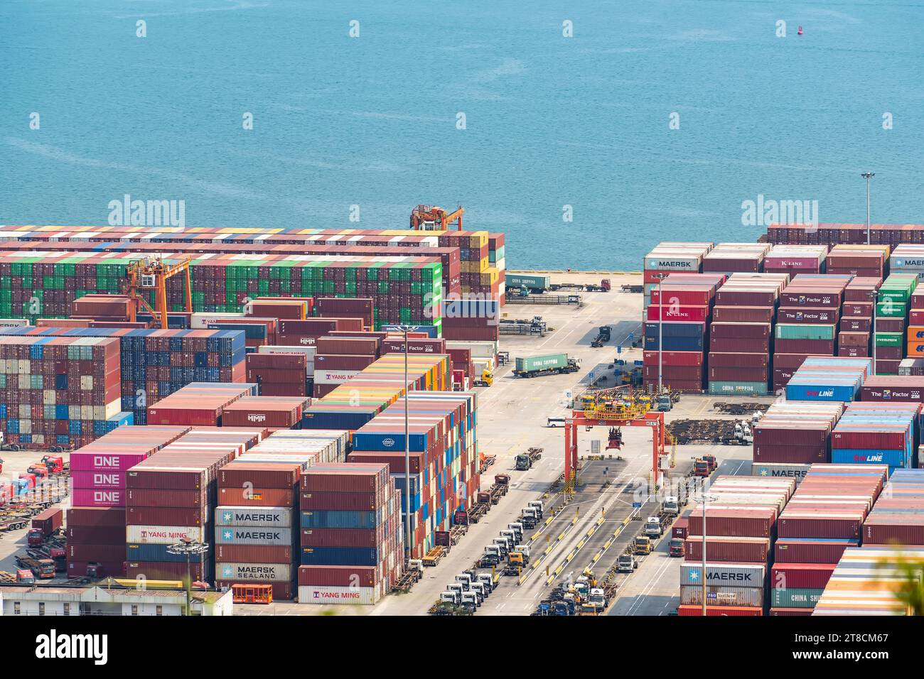 SHENZHEN, CHINA - Mar 17 2023: Yantian Port Free Trade Zone, Shenzhen ...