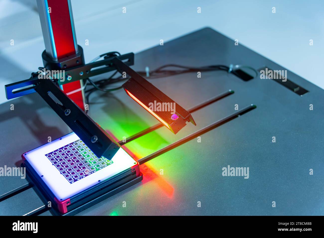 automatic robot vision sensor camera system in intellegence pcb factory ...