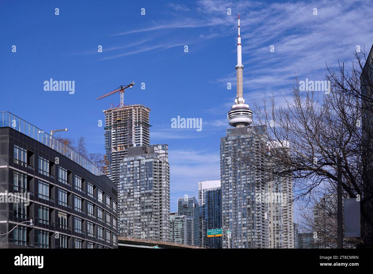 Toronto downtown residential district with modern apartment buildings ...