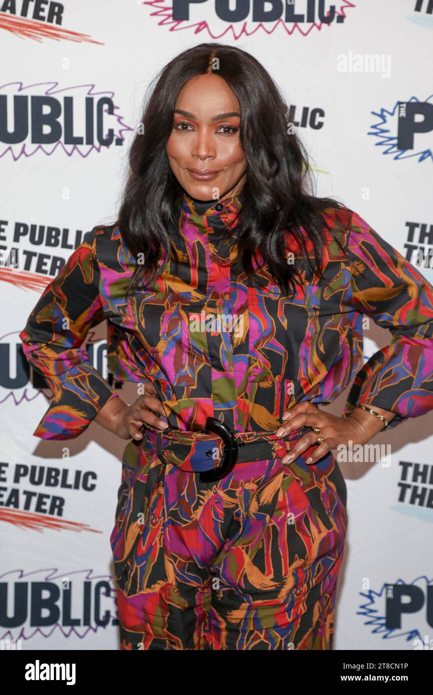 Angela Bassett attends the "Hell's Kitchen" Off-Broadway opening night ...