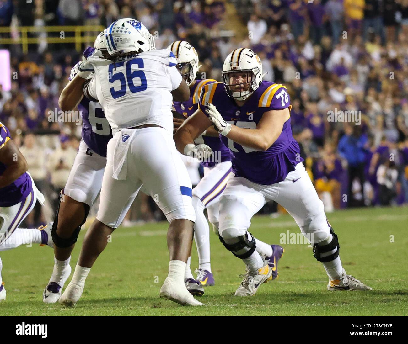 Baton Rouge, USA. 19th Nov, 2023. LSU Tigers quarterback Jayden Daniels ...