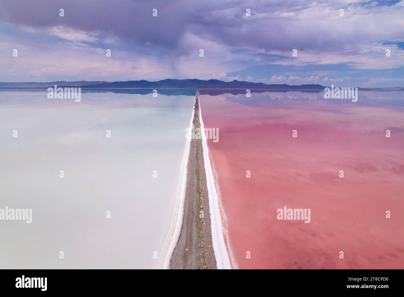 Aerial drone footage reflection lake hi-res stock photography and ...