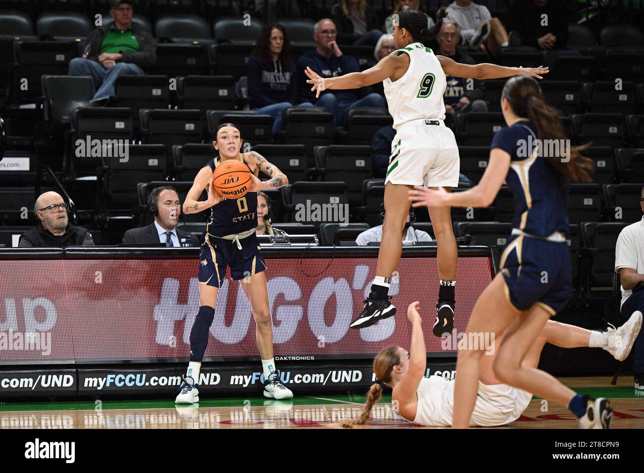 Grand Forks, USA. 19th Nov, 2023. North Dakota Fighting Hawks forward ...