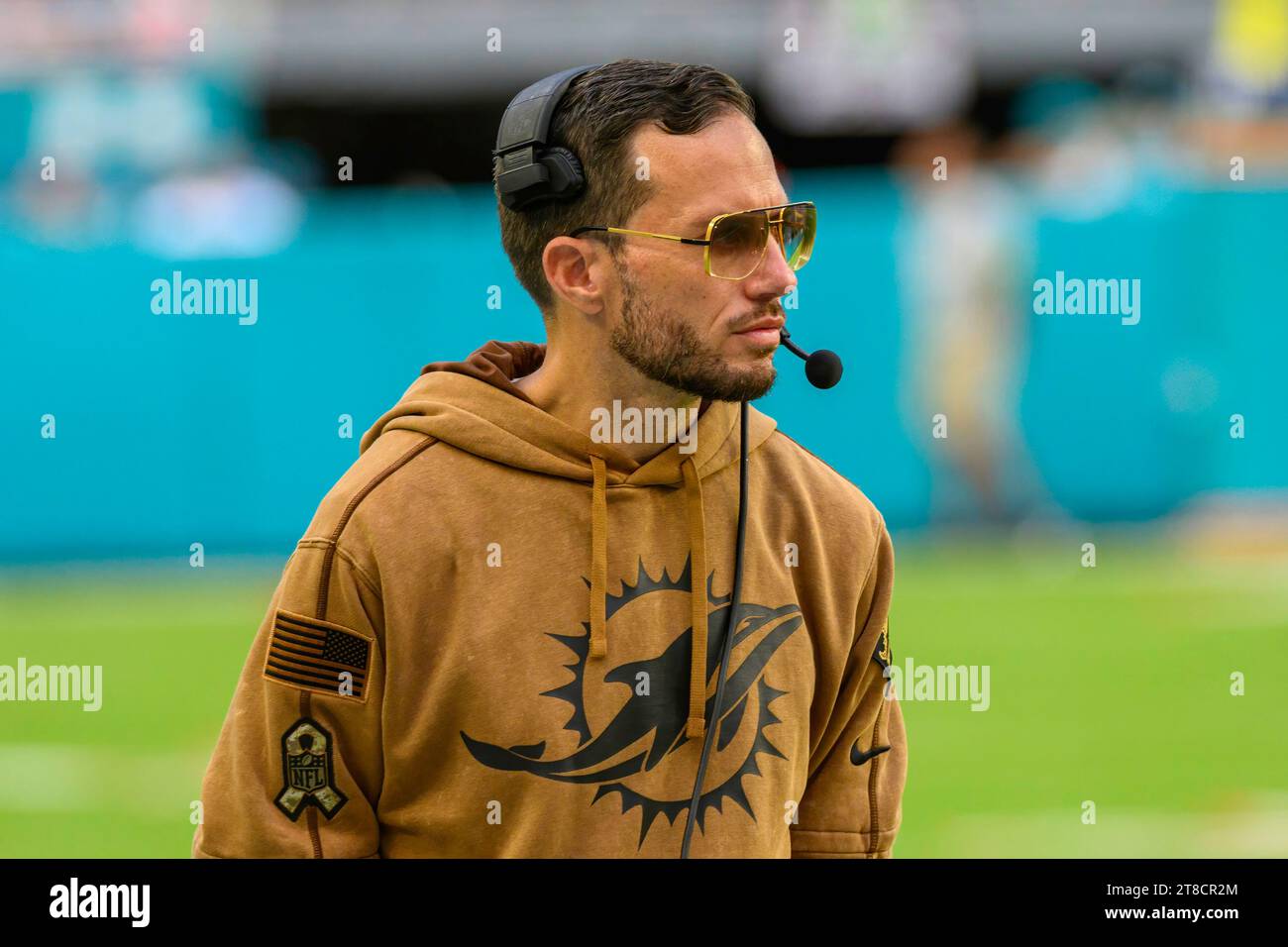 Miami Dolphins head coach Mike McDaniel walks on the sidelines during ...
