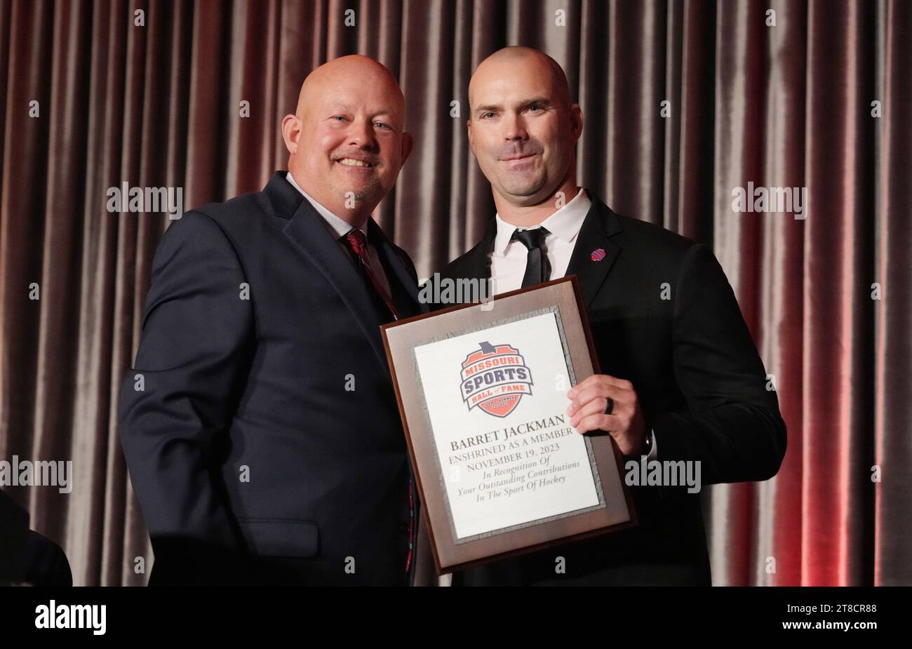 St. Louis, United States. 23rd Nov, 2023. Former St. Louis Blues Barret ...