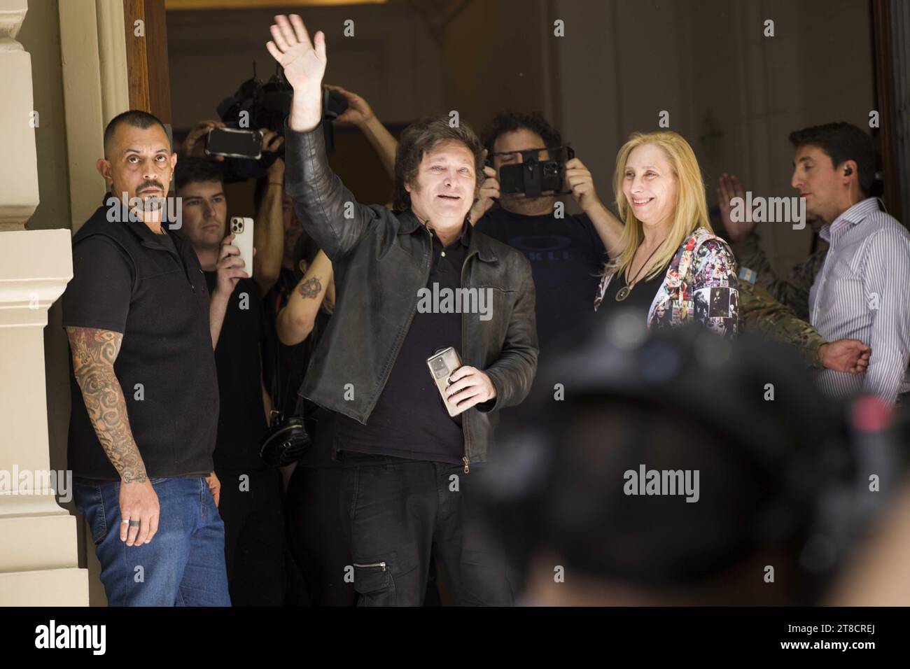 Buenos Aires, Buenos Aires, Argentina. 19th Nov, 2023. Javier Milei ...